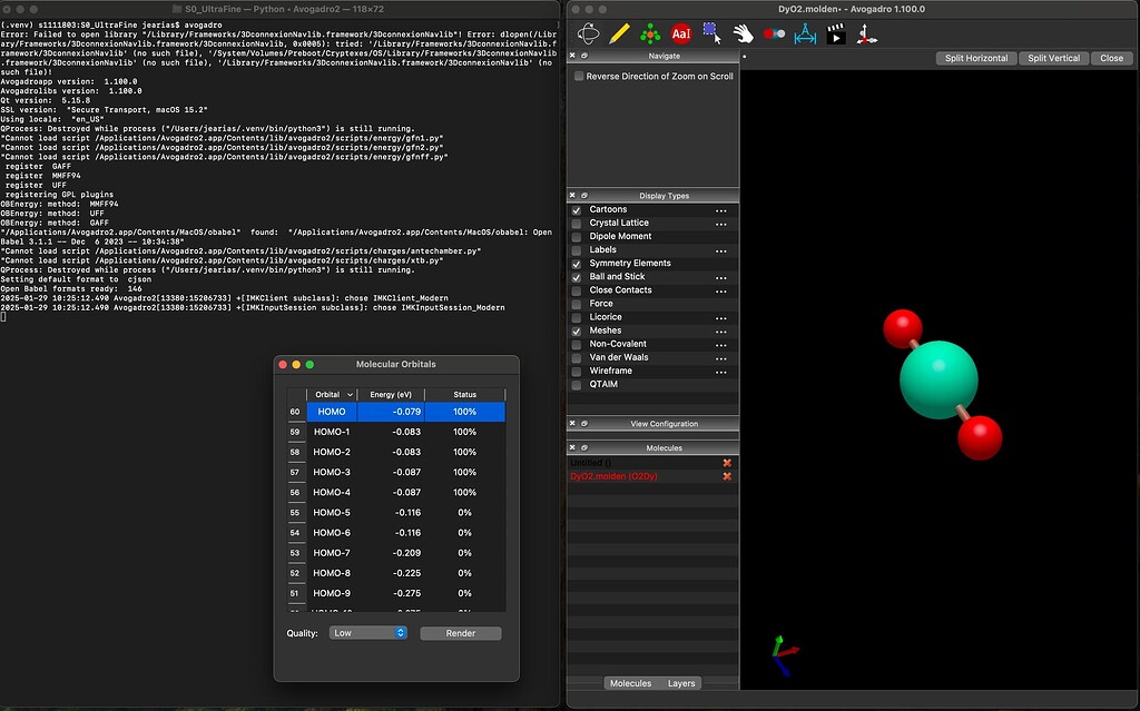 Support for g orbitals? - Support - Avogadro Discussion